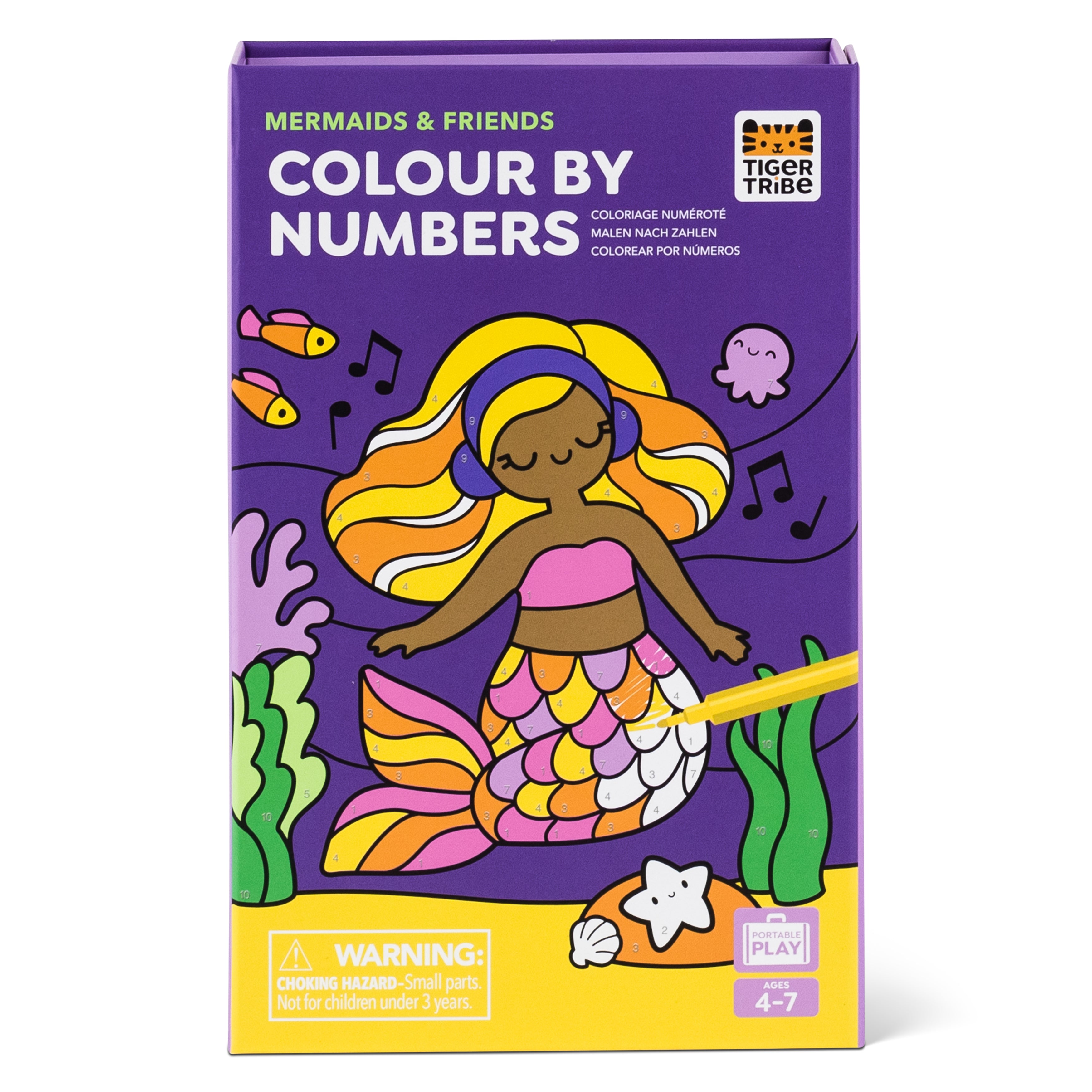Colour by Numbers - Mermaids and Friends – Tiger Tribe